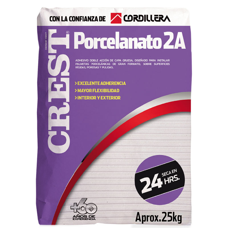 Saco Crest Porcelanato DA (2A) Saco 25 Kilos - Limatco S.A.